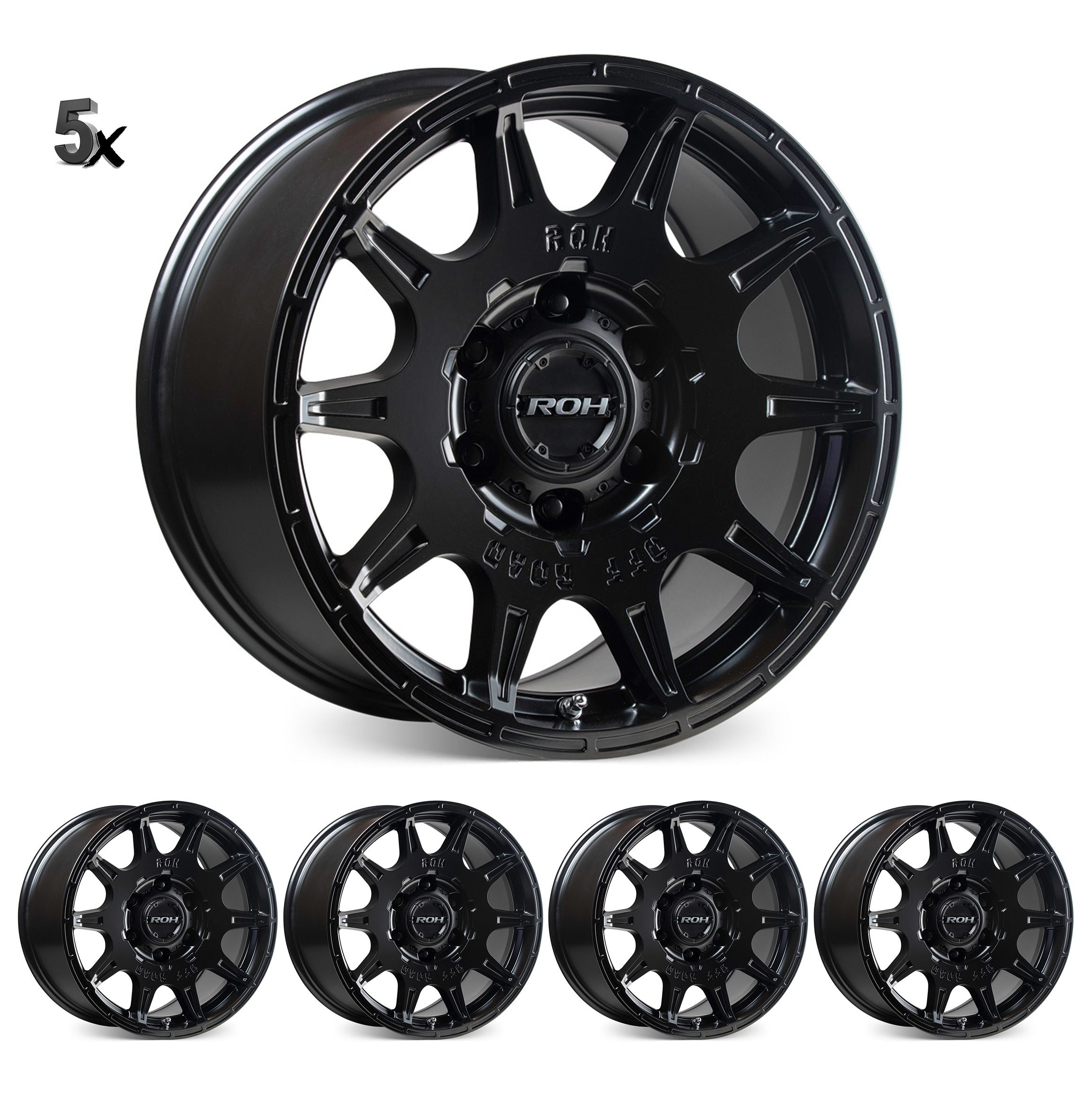 FJ (17X9) 5x INVADER WHEELS (6/139) +25 OFFSET – UR OFFROAD UAE