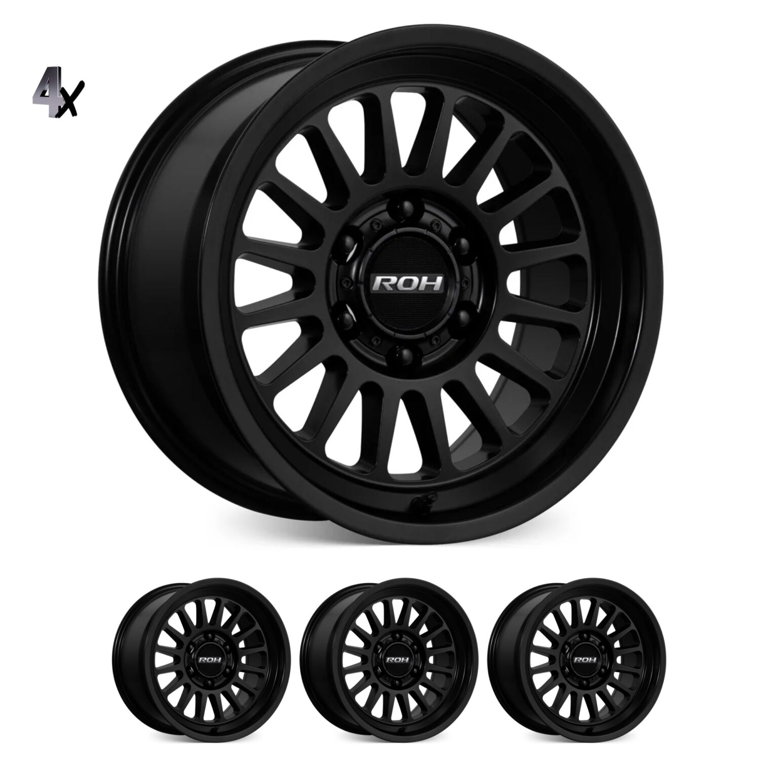 Y62 (18X9) 4x MATT BLACK APOLLO WHEELS (6/139) +25 OFFSET – Uroffroad UAE